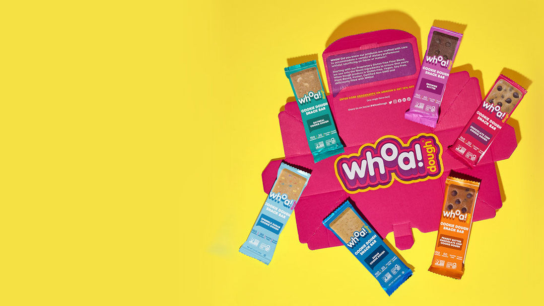 Whoa Dough | Plant Based Gluten Free Cookie Dough Snack Bars